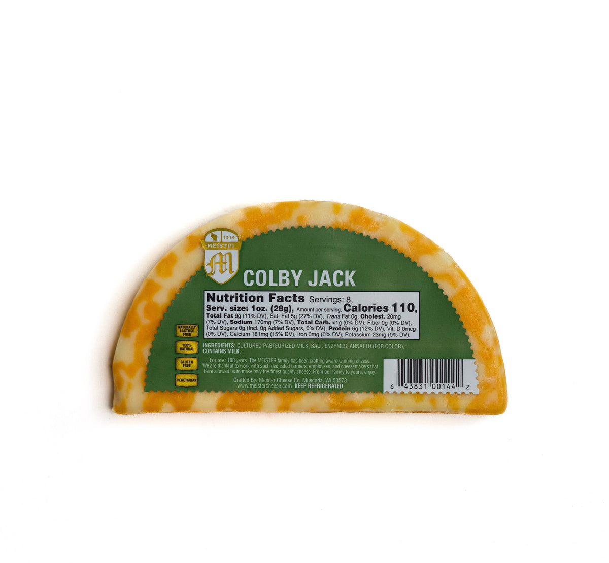 Colby Jack (8oz. half moon) – Meister Cheese
